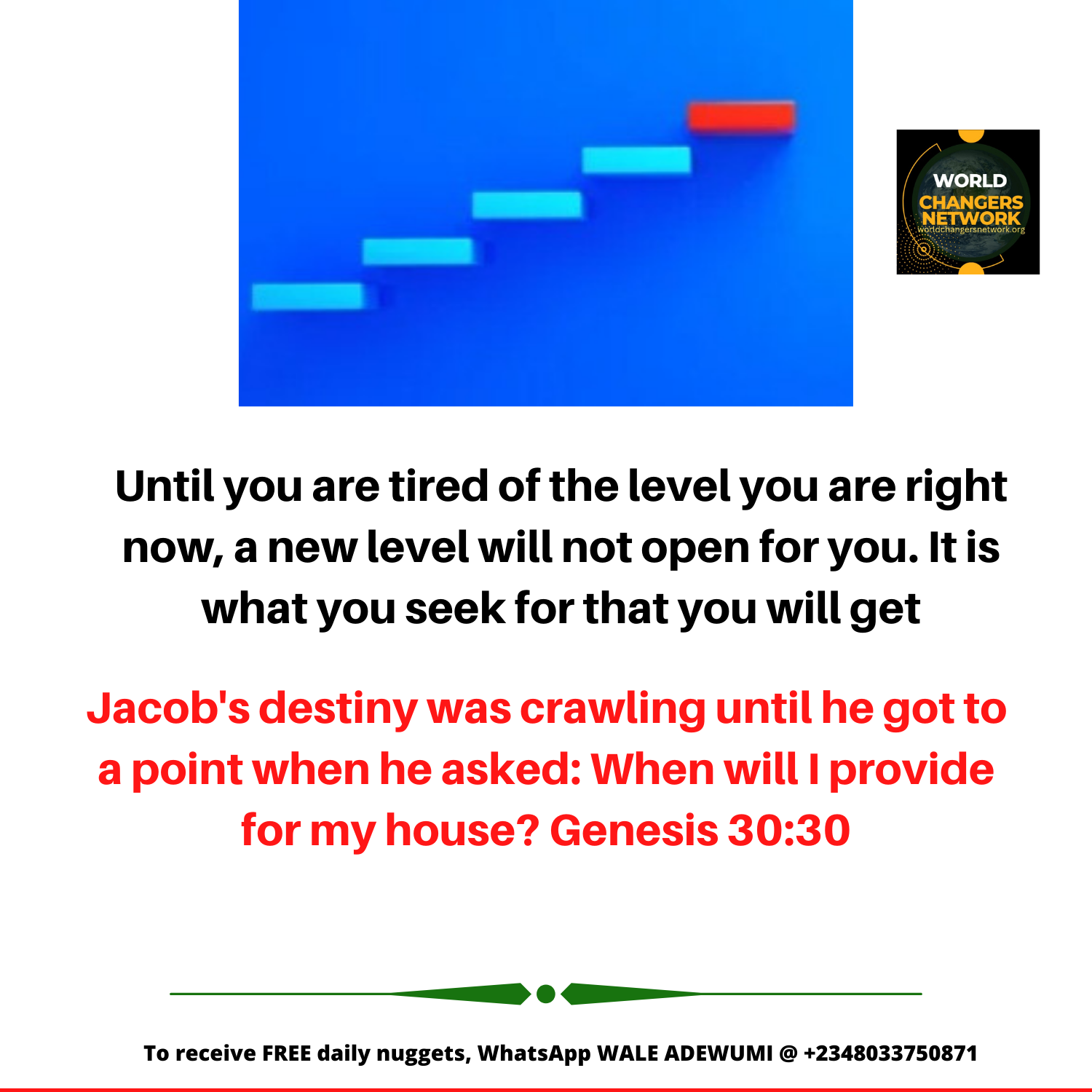 The Secret of Enlargement - WORLD CHANGERS NETWORK